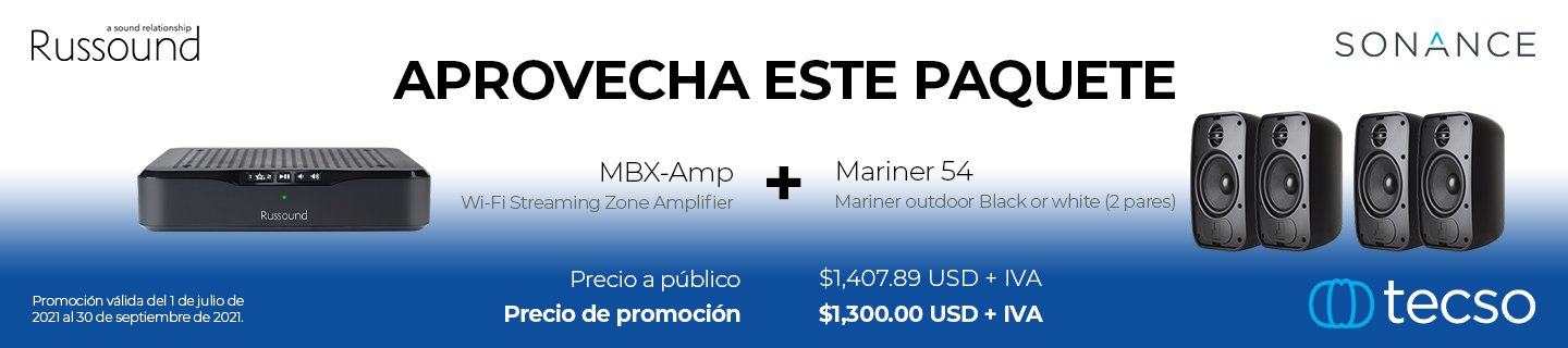 Distribuidor de sistema de audio y video. B&W, McIntosh, Marantz. TECSO