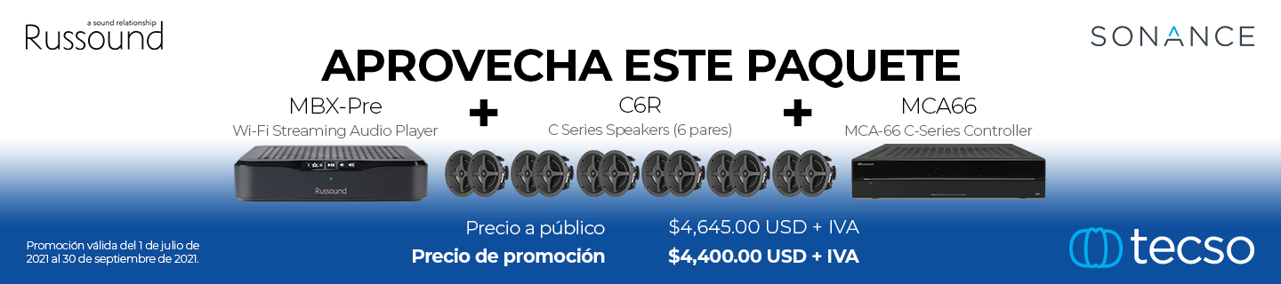 Distribuidor de sistema de audio y video. B&W, McIntosh, Marantz. TECSO